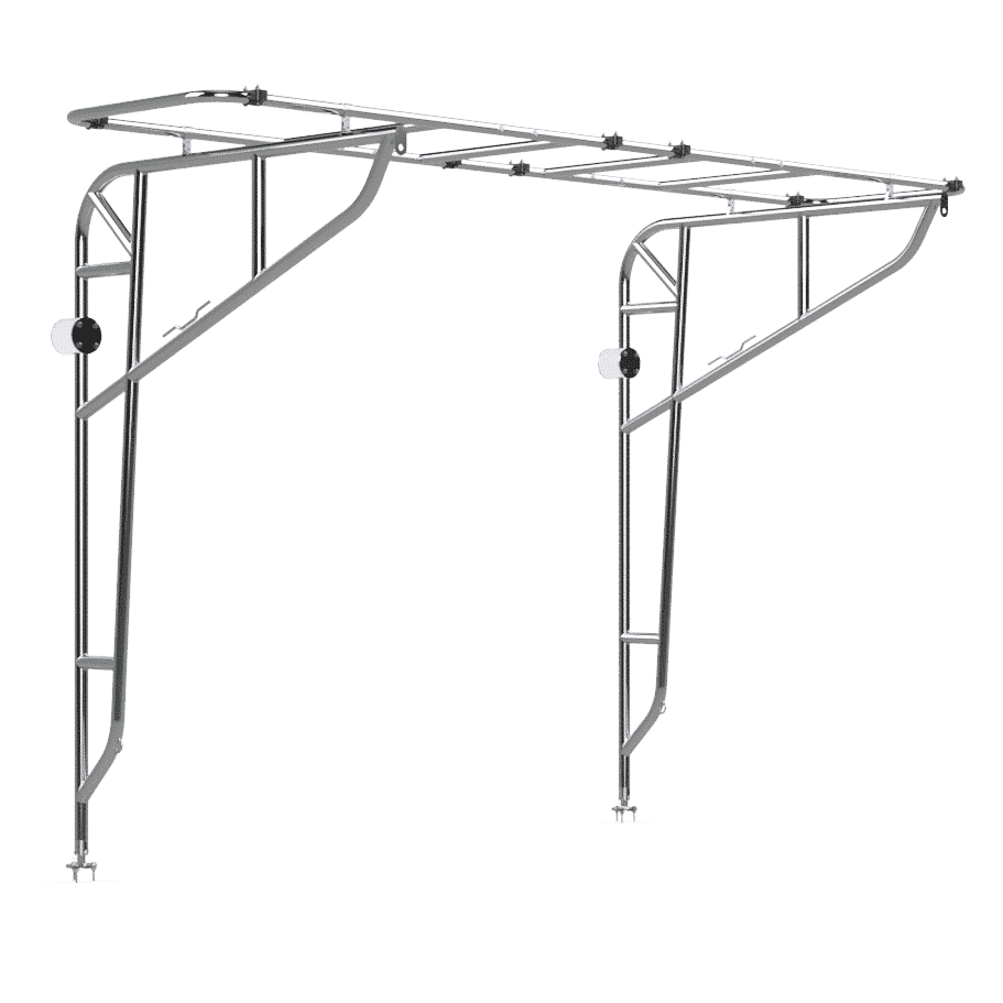 MSD-600 Solar Arch with Davits - Heavy Duty Sailboat Arch